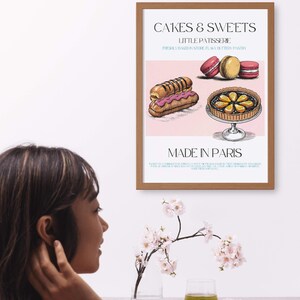 French Pastry Poster Set – Croissant, Pain-au-chocolat & Sweets ...