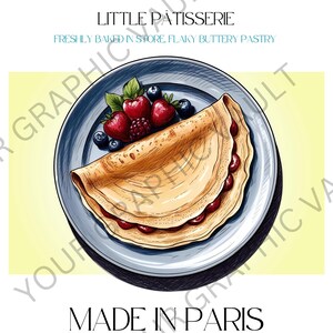 French Pastry Poster Set – Croissant, Pain-au-chocolat & Sweets ...