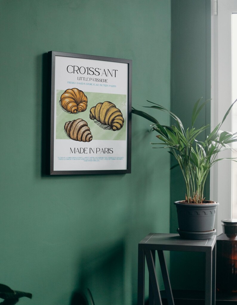French Pastry Poster Set – Croissant, Pain-au-chocolat & Sweets ...
