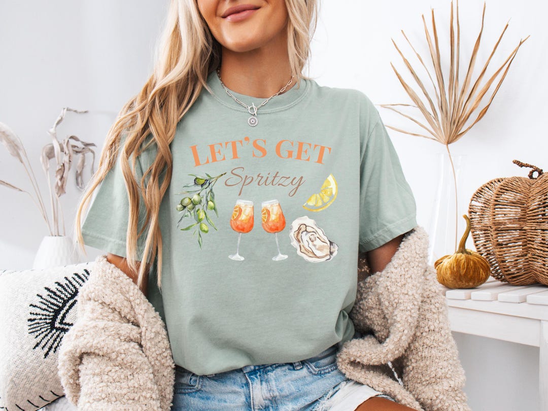 Let's Get Spritzy Tee: Aperol Club Comfort Colors Summer Shirt - Etsy
