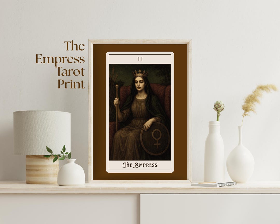 The Empress Tarot Card Print – Mystical Digital Art Poster – Printable ...