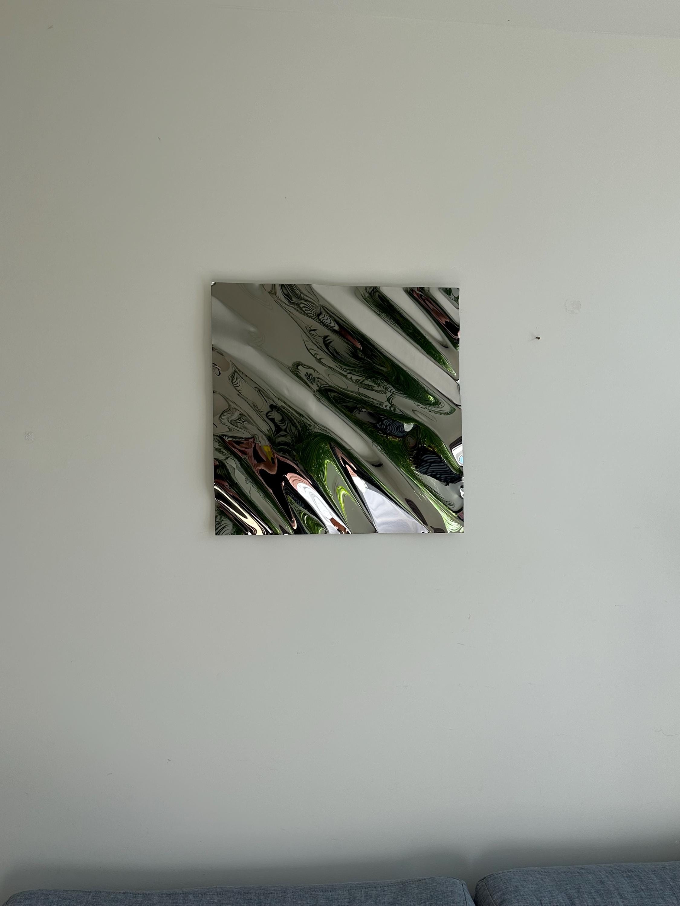 Psychedelic Mirror From Steel - Wall Decoration 60x60 - Etsy