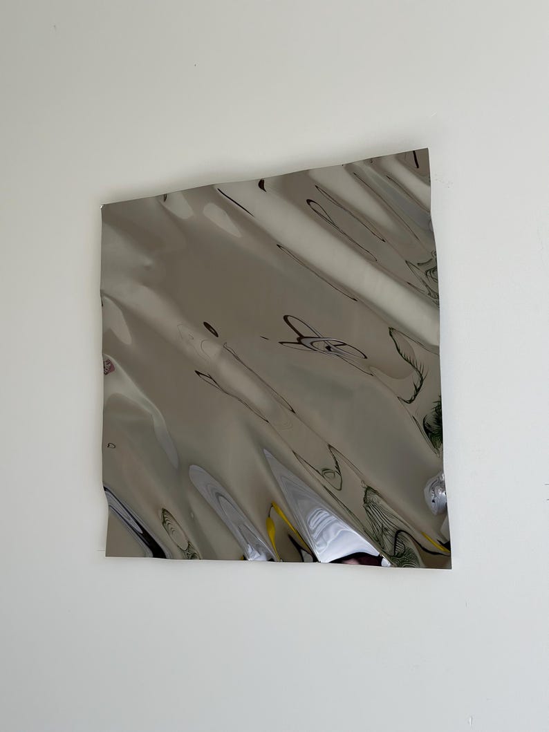 Psychedelic Mirror From Steel - Wall Decoration 60x60 - Etsy