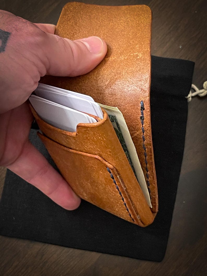 Badalassi Pueblo Italian Leather Flap Wallet: Slim Handmade Tuck ...