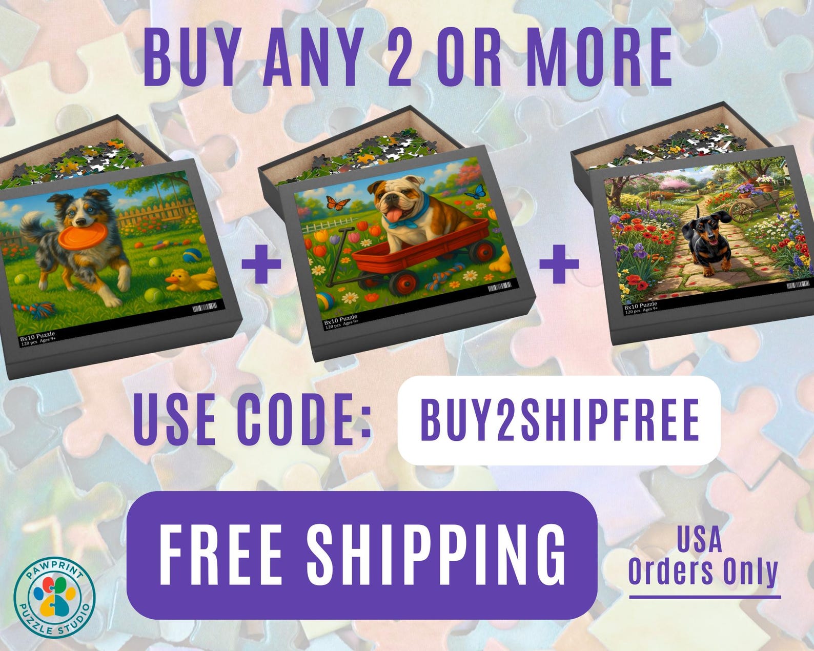 English Springer Spaniel Puzzle | Spring Garden Dog Jigsaw | Gift for ...
