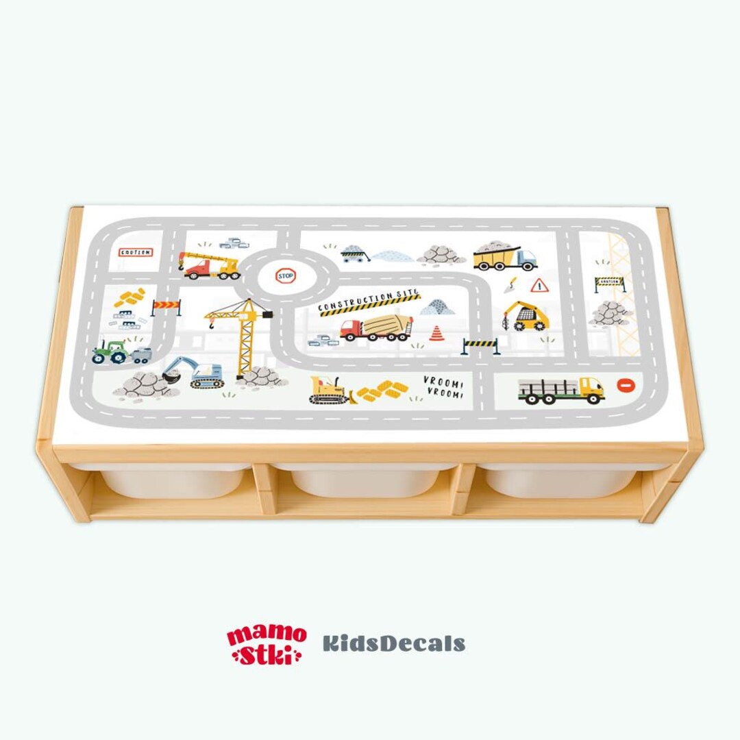 Construction Site – Stickers for Toy Box Unit- Truck Decals - City ...