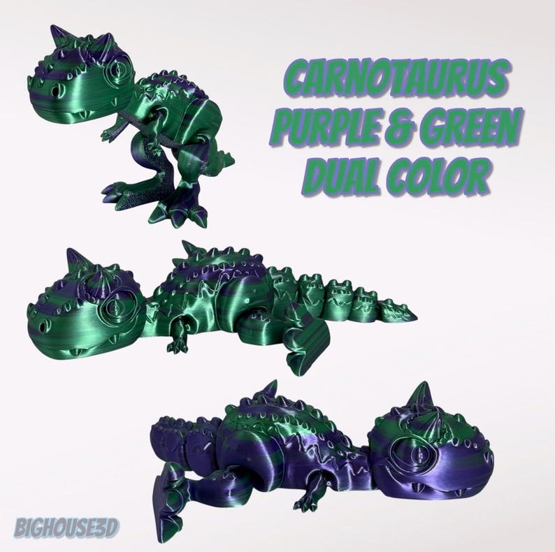 3D Carnotaurus - Ready to Go Color Options! - Etsy