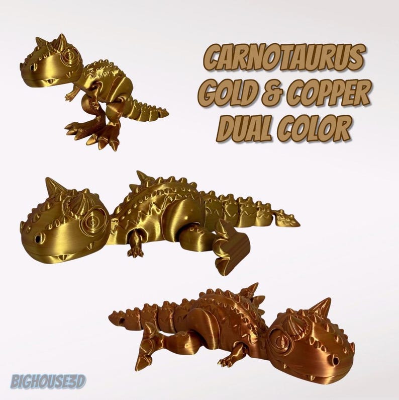3D Carnotaurus - Ready to Go Color Options! - Etsy