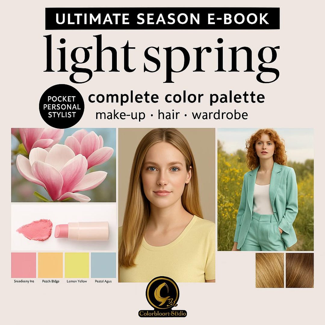 Light Spring Season Color Analysis for Personal Ebook|deep Spring ...