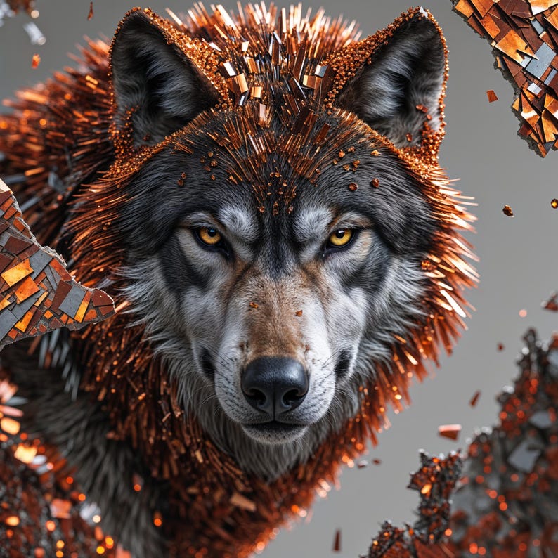 Alpha Wolves Art Mammal, Digital, Wall Murals, Gift Items, T-shirt ...