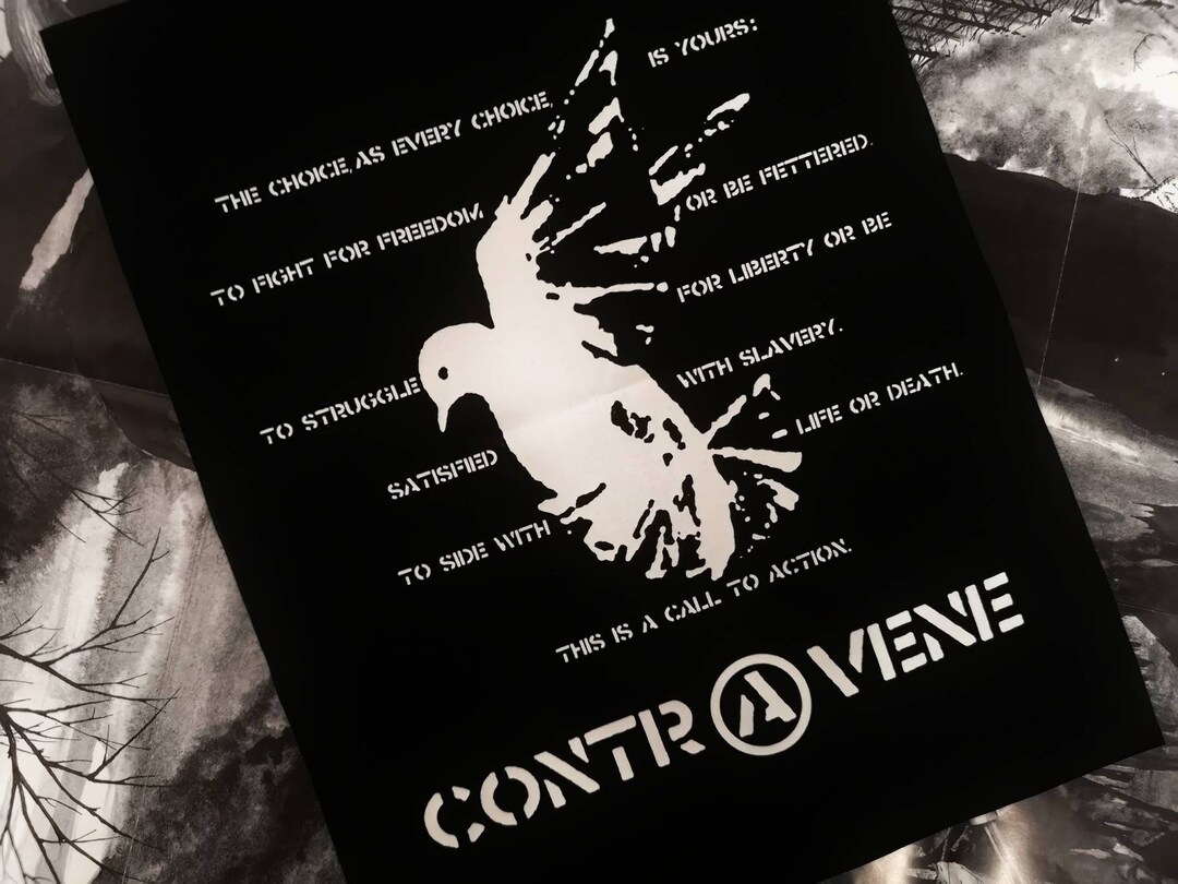 Contravene Backpatch punk Clothes/punk Clothing/crust T - Etsy