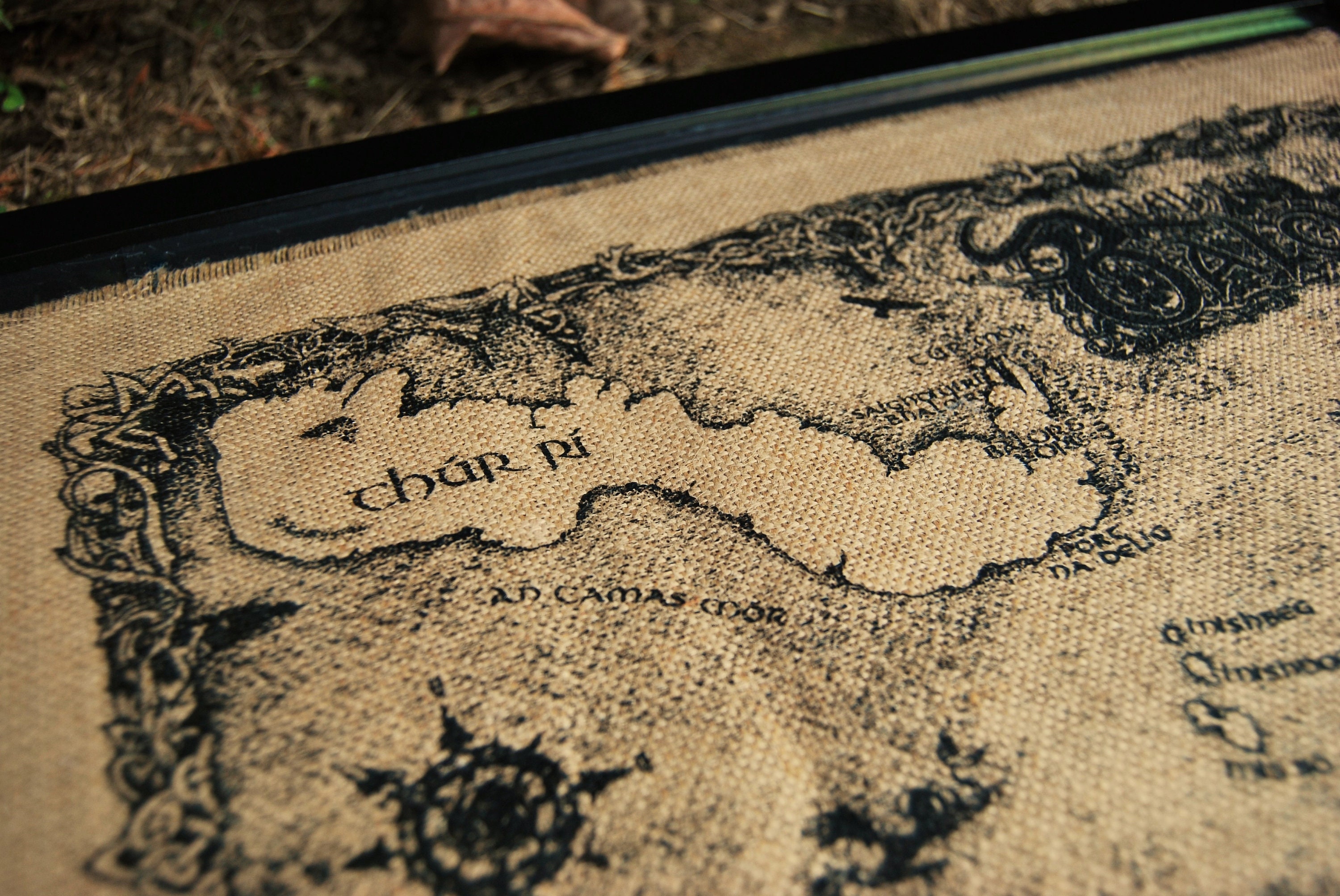 Realm of Balor Map ~ Donegal Celtic Jute Print by Sean Fitzgerald - Etsy