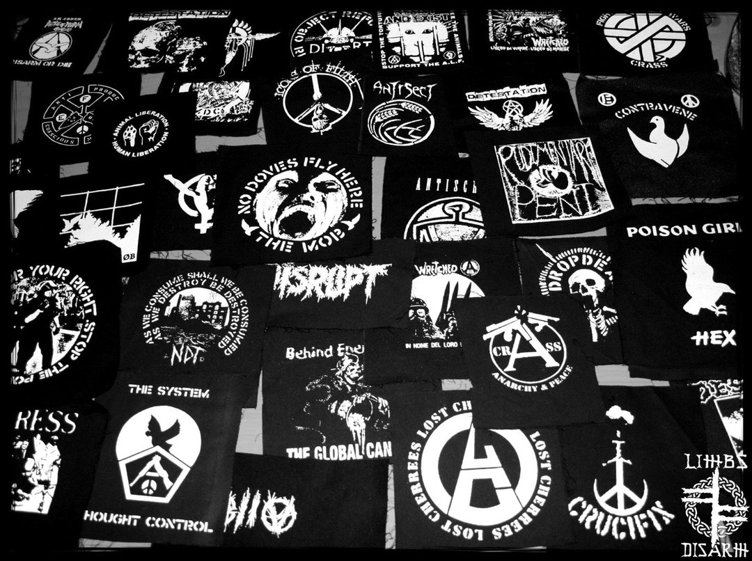 SALE // 5 Punk/crust/political Patches (punk Clothing/punk Clothes ...