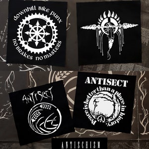 SALE // 5 Punk/crust/political Patches (punk Clothing/punk Clothes ...