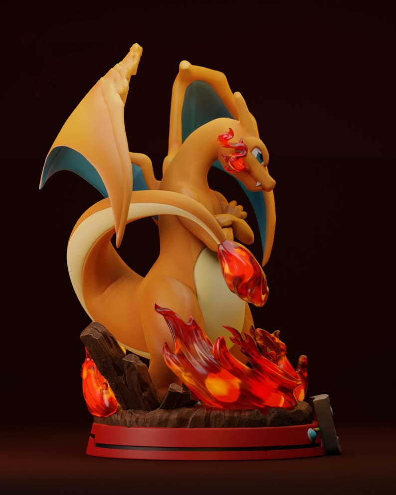 Charizard STL File 3D Printable Pokemon Model Fan Art Figurine for ...