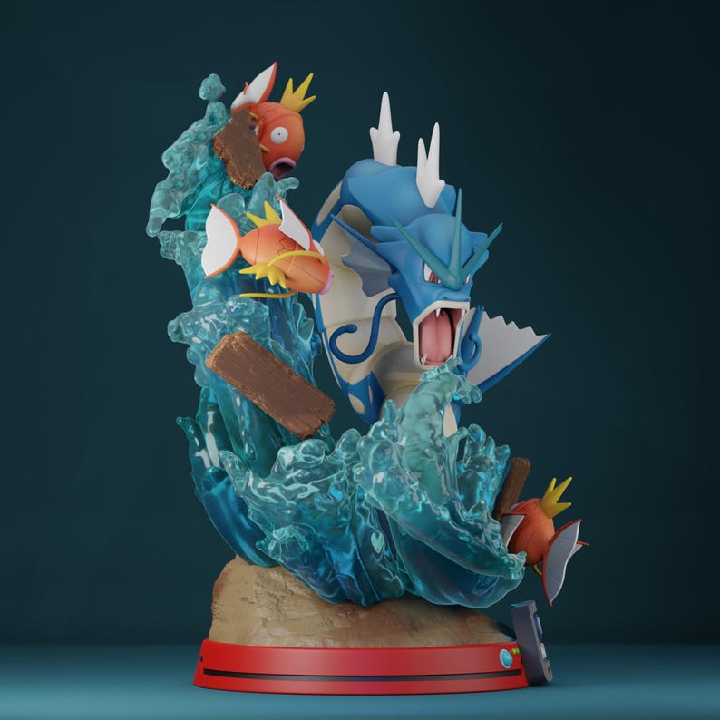 Pokemon Gyarados STL File | 3D Printable Pokemon Dragon Model | Epic ...