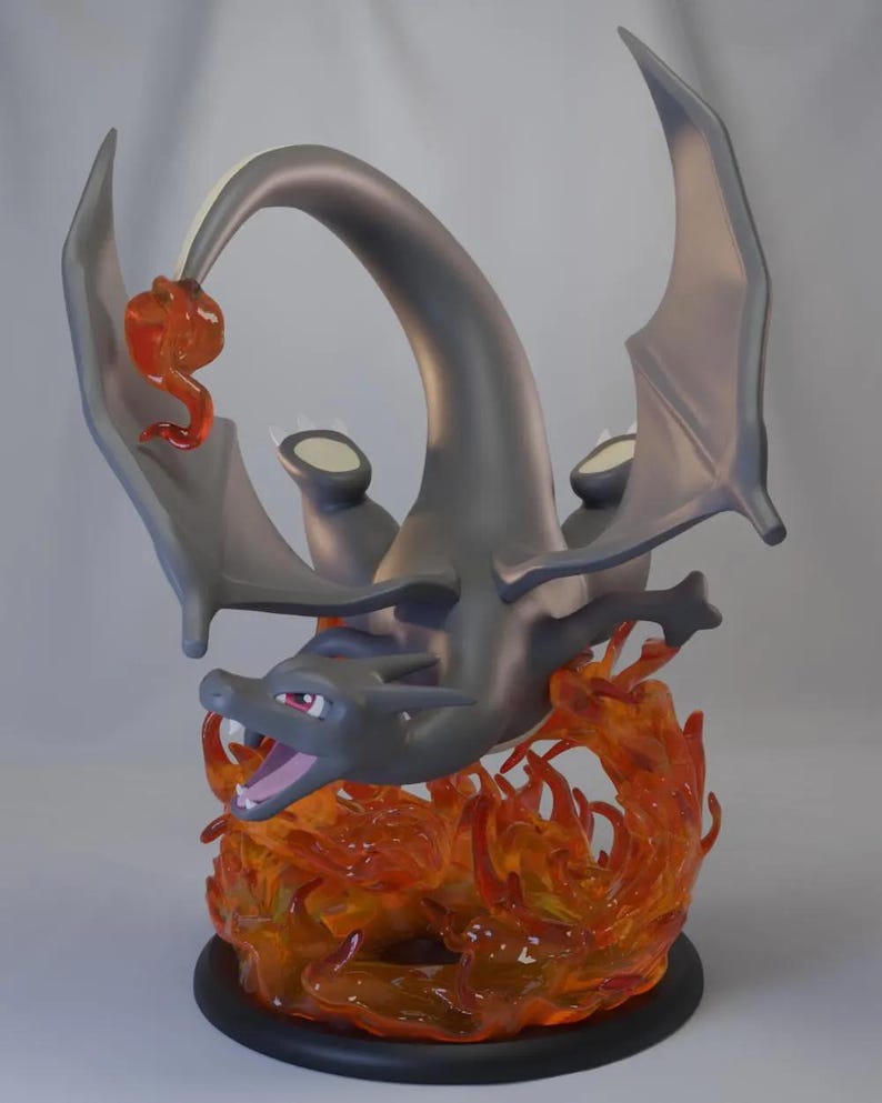 Charmander 3D Model STL File, Fire Red Starter (digital File) - Etsy