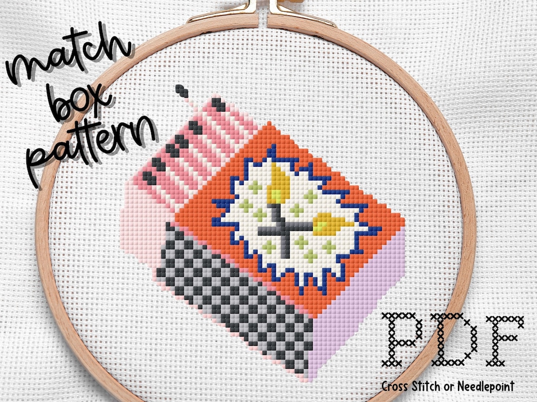 Matchbox Hot Needlepoint Cross Stitch PDF Pattern - Etsy