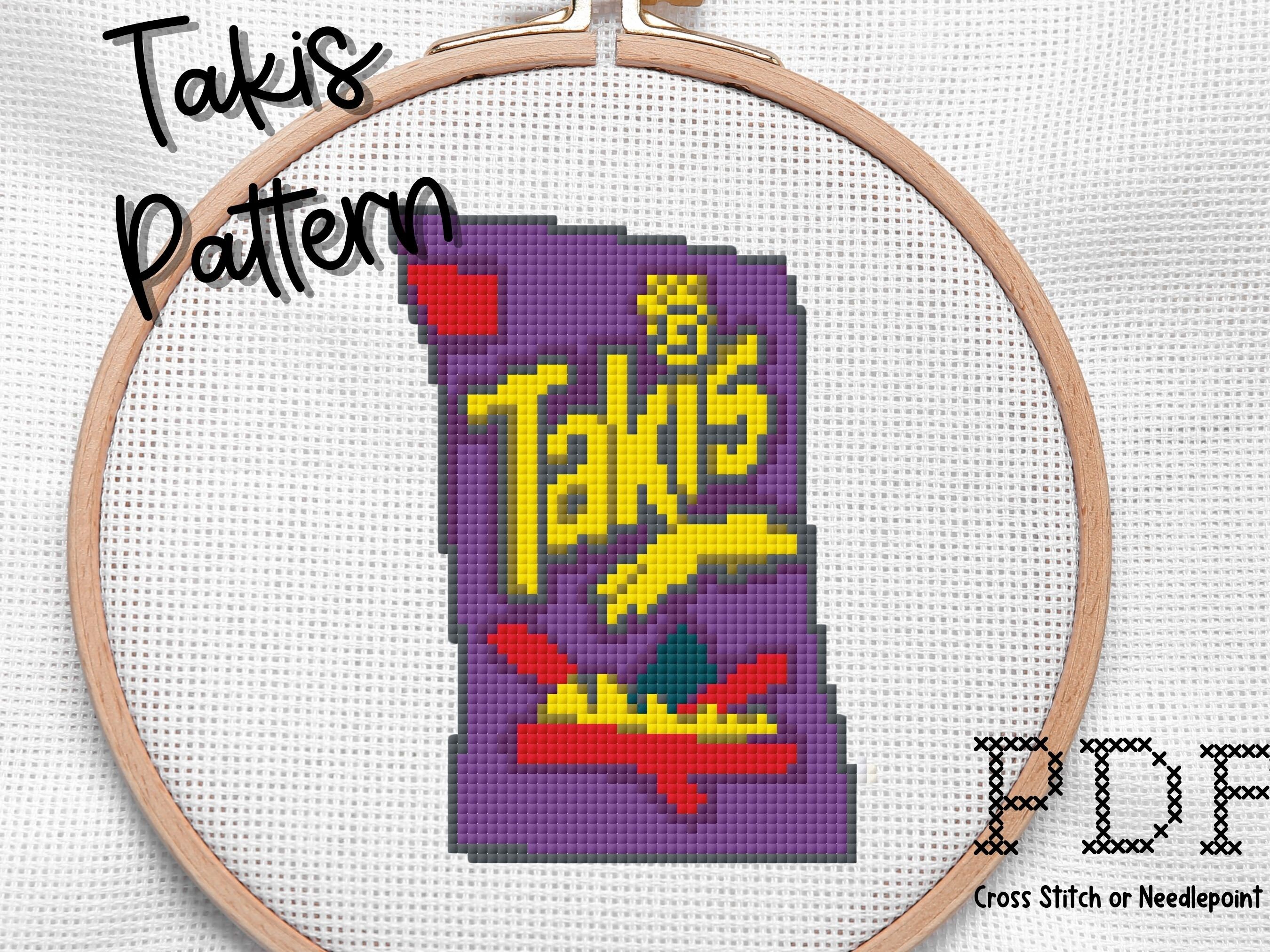 Takis Chips Spicy Cross Stitch Pattern and Needlepoint Chart - Etsy