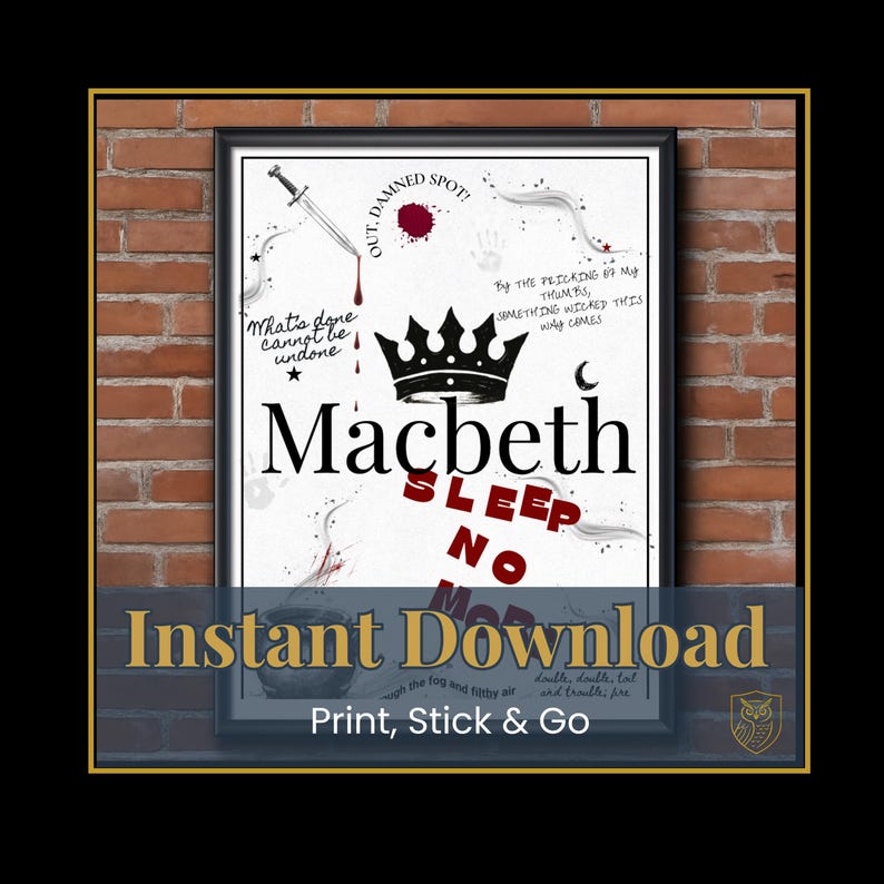 Macbeth Display Poster Shakespeare Quotes Classroom GCSE English ...