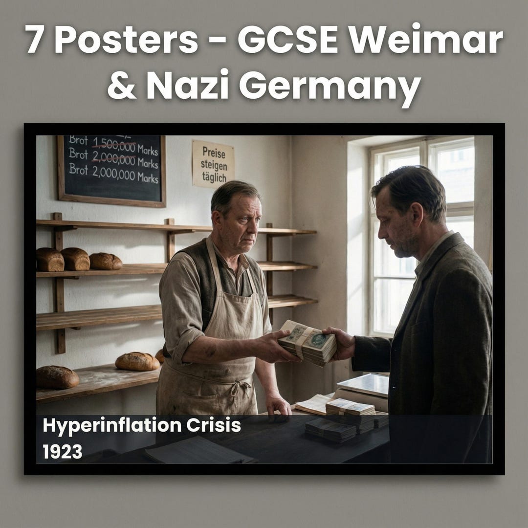 GCSE History Weimar and Nazi Germany Timeline Classroom Display. 7 ...