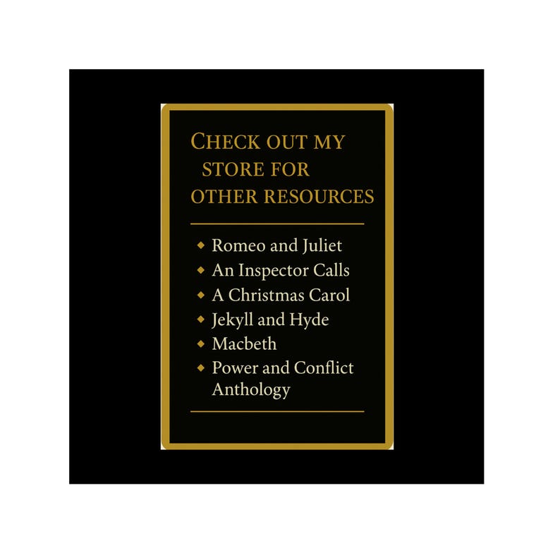 An Inspector Calls Character Posters Bundle 7 Characters & Revision ...