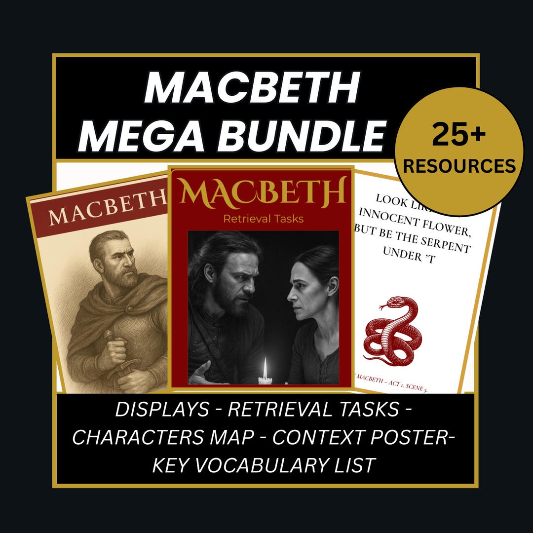 Macbeth – Displays, Retrieval Starters, Posters, Context & Vocabulary ...