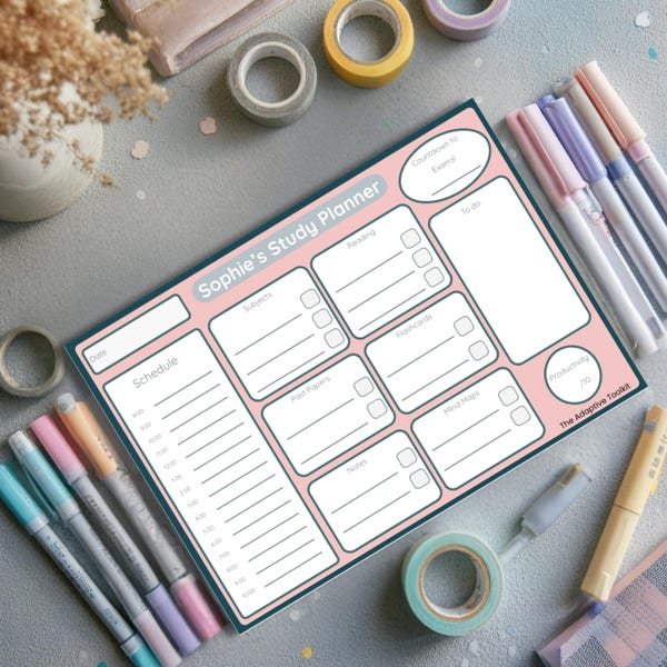 Personalised Revision - Etsy UK