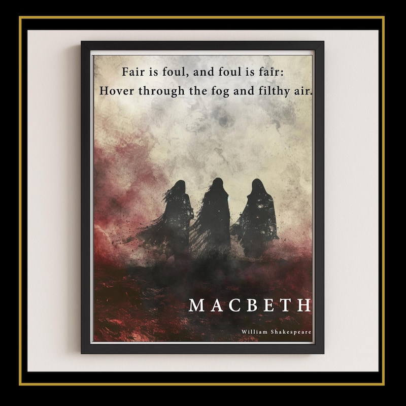 Witch Poster Macbeth - Etsy