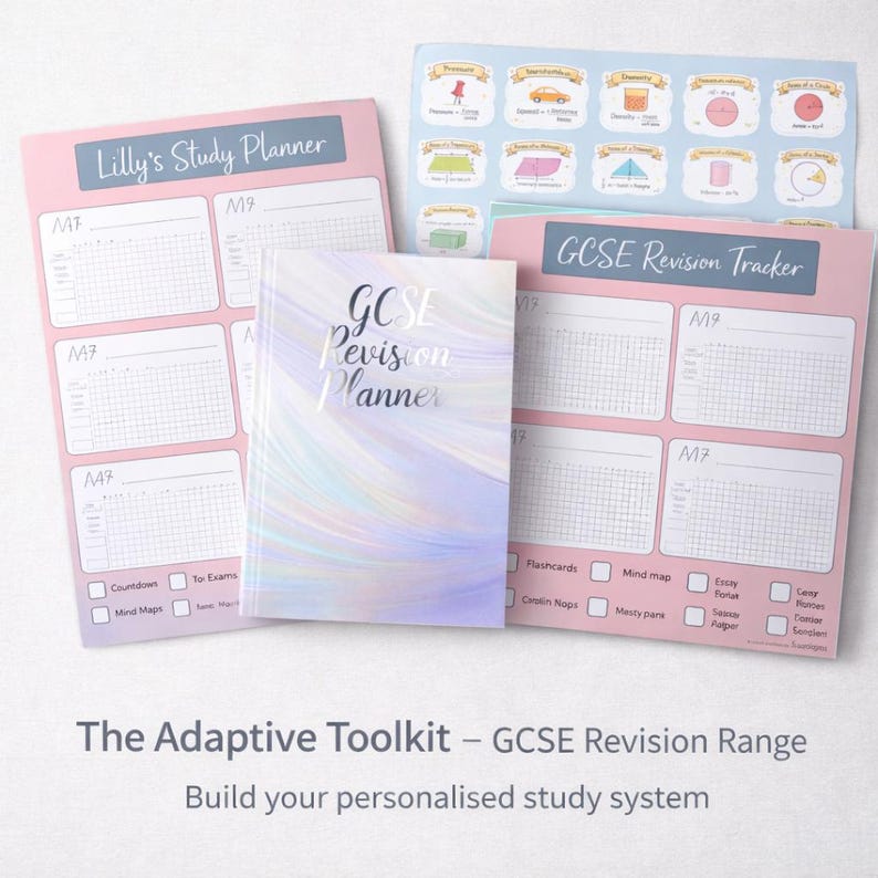 GCSE Revision Habit Tracker – A2 Wall Planner | 6 Month Study Schedule ...