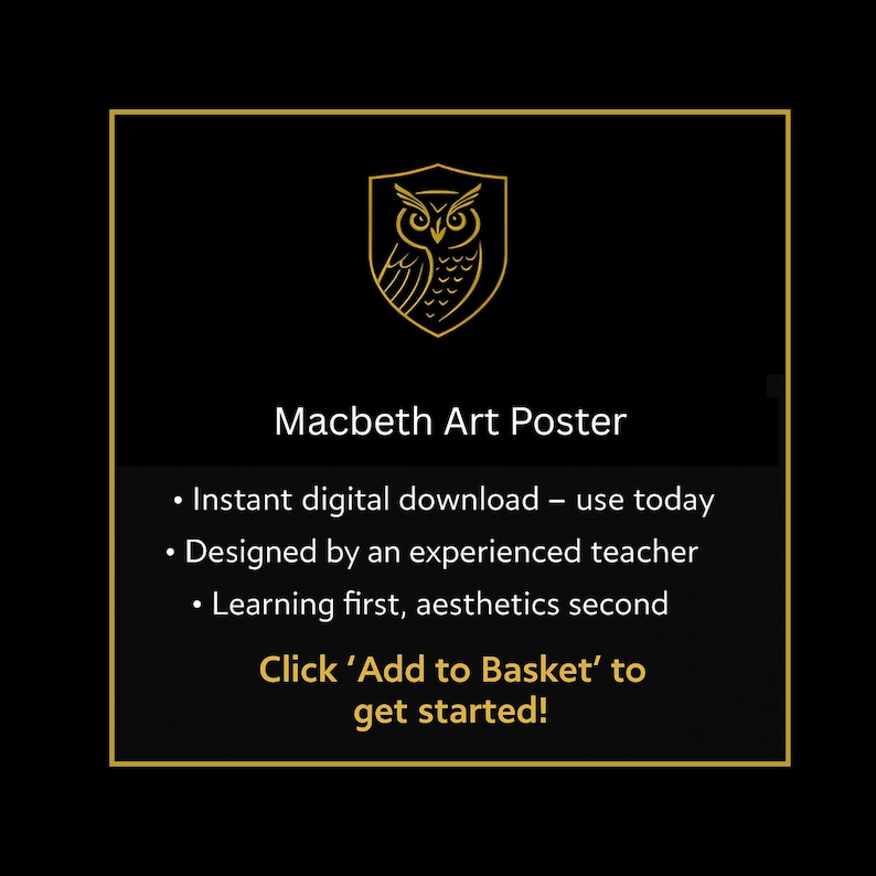 Macbeth Display Poster Shakespeare Quotes Classroom GCSE English ...