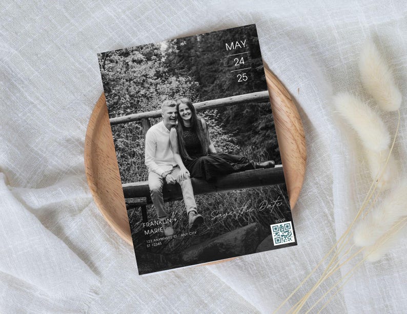 Customizable Mormon Wedding Invitation - Clean & Modern Design for ...