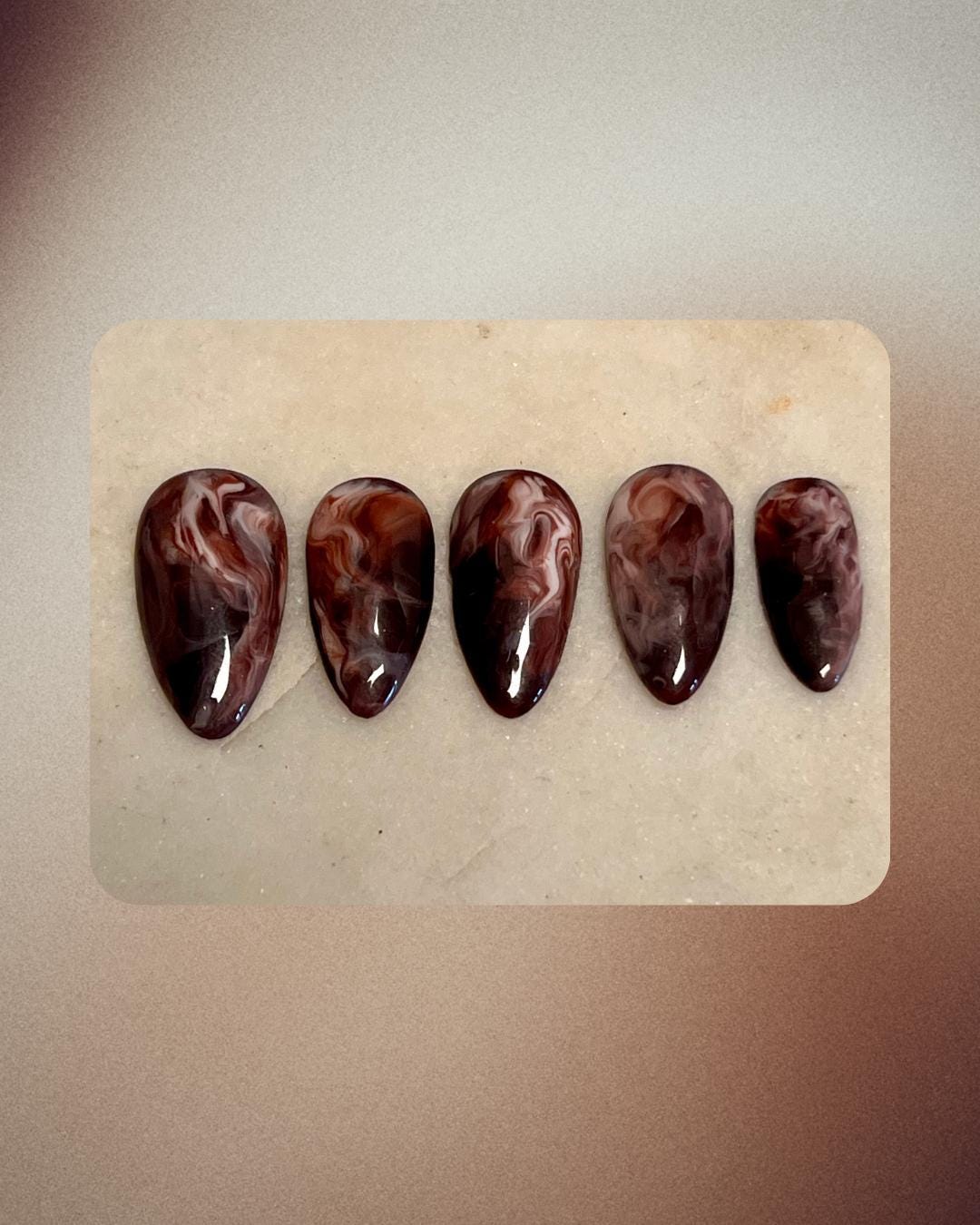 Cold Brew Coffee, Latte Press on Gel Nails - Etsy