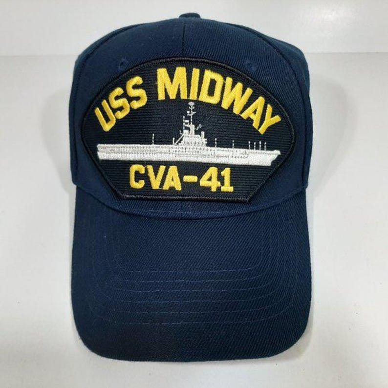 USS Midway CV-41 Embroidered Patch Hat Baseball Cap - Etsy