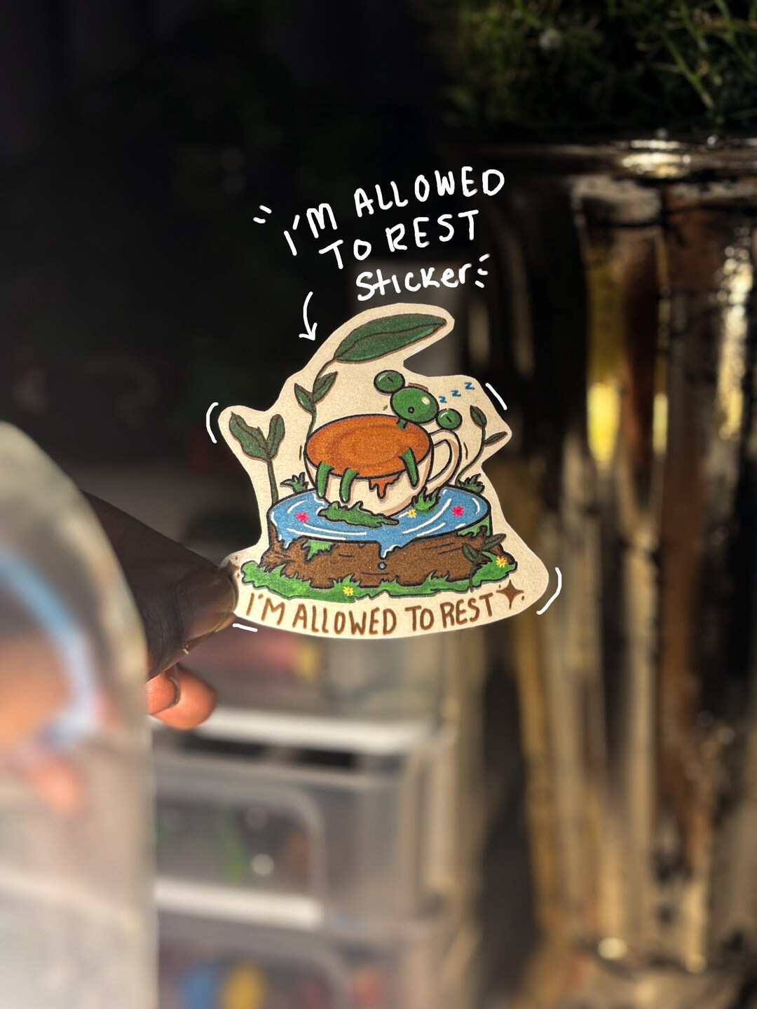 Im Allowed to Rest Sticker ( Handcut) - Etsy