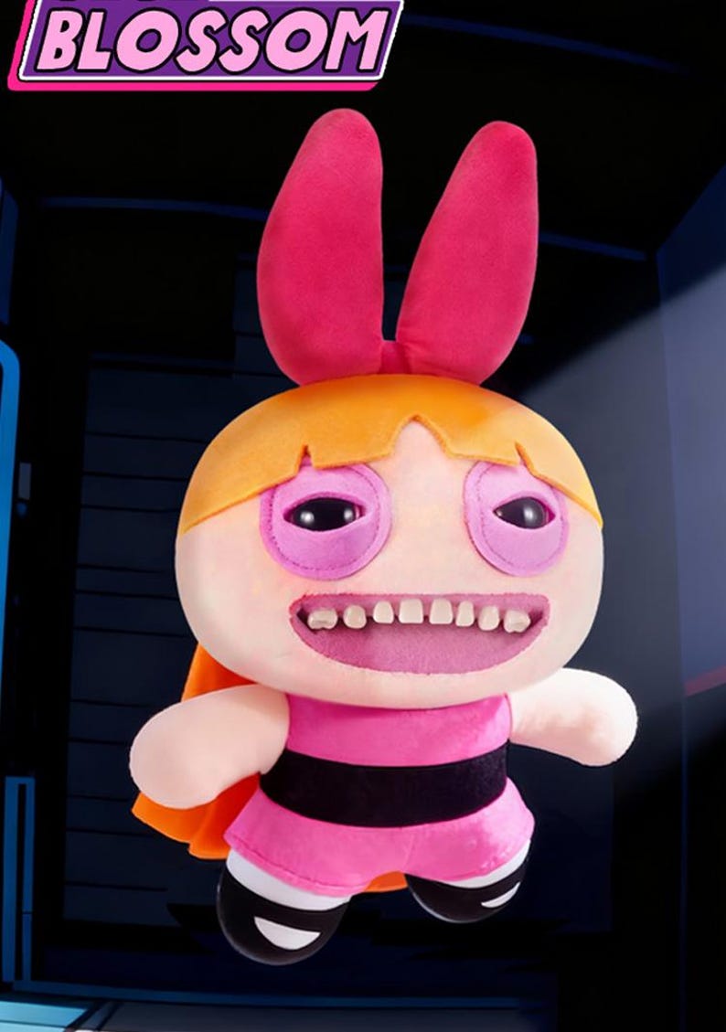 Fuggler X Powerpuff Girls Plush Toy | Funny Ugly Monster Doll | Blossom ...