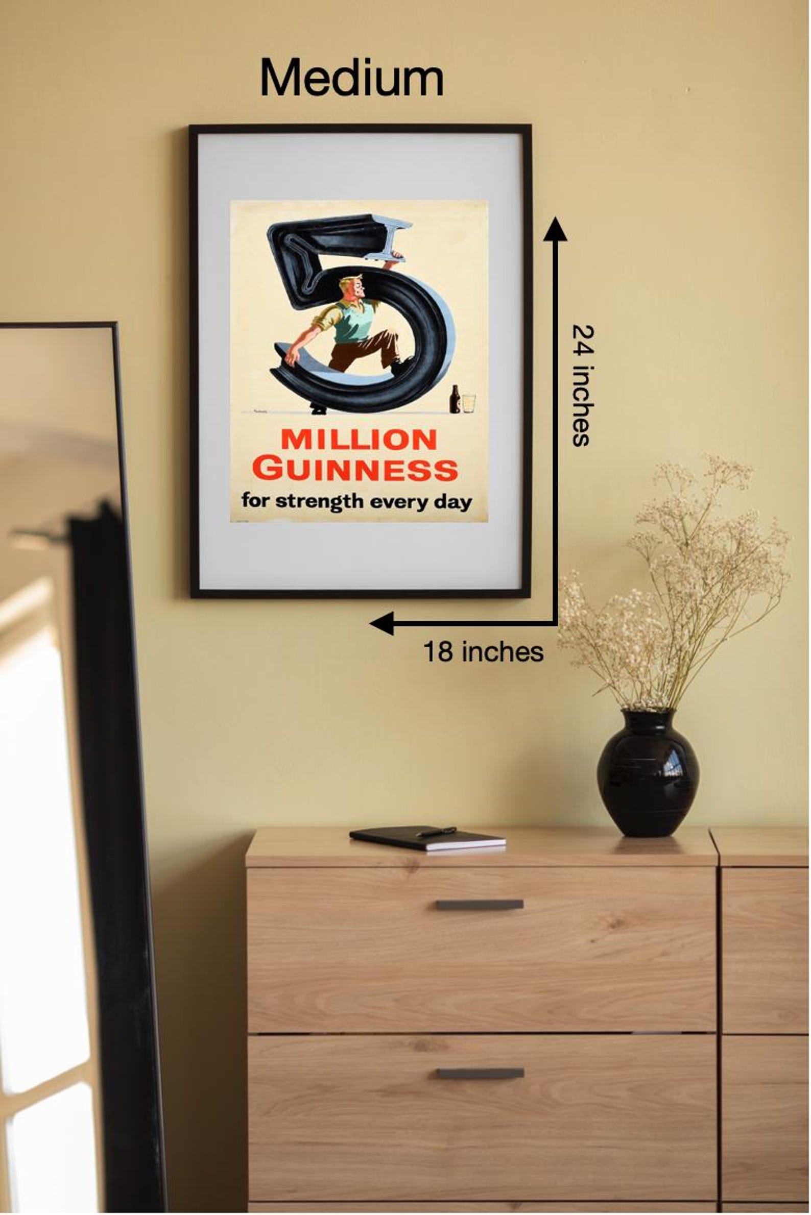 Digital "5 Million Guinness for Strength Every Day Steel" Vintage ...
