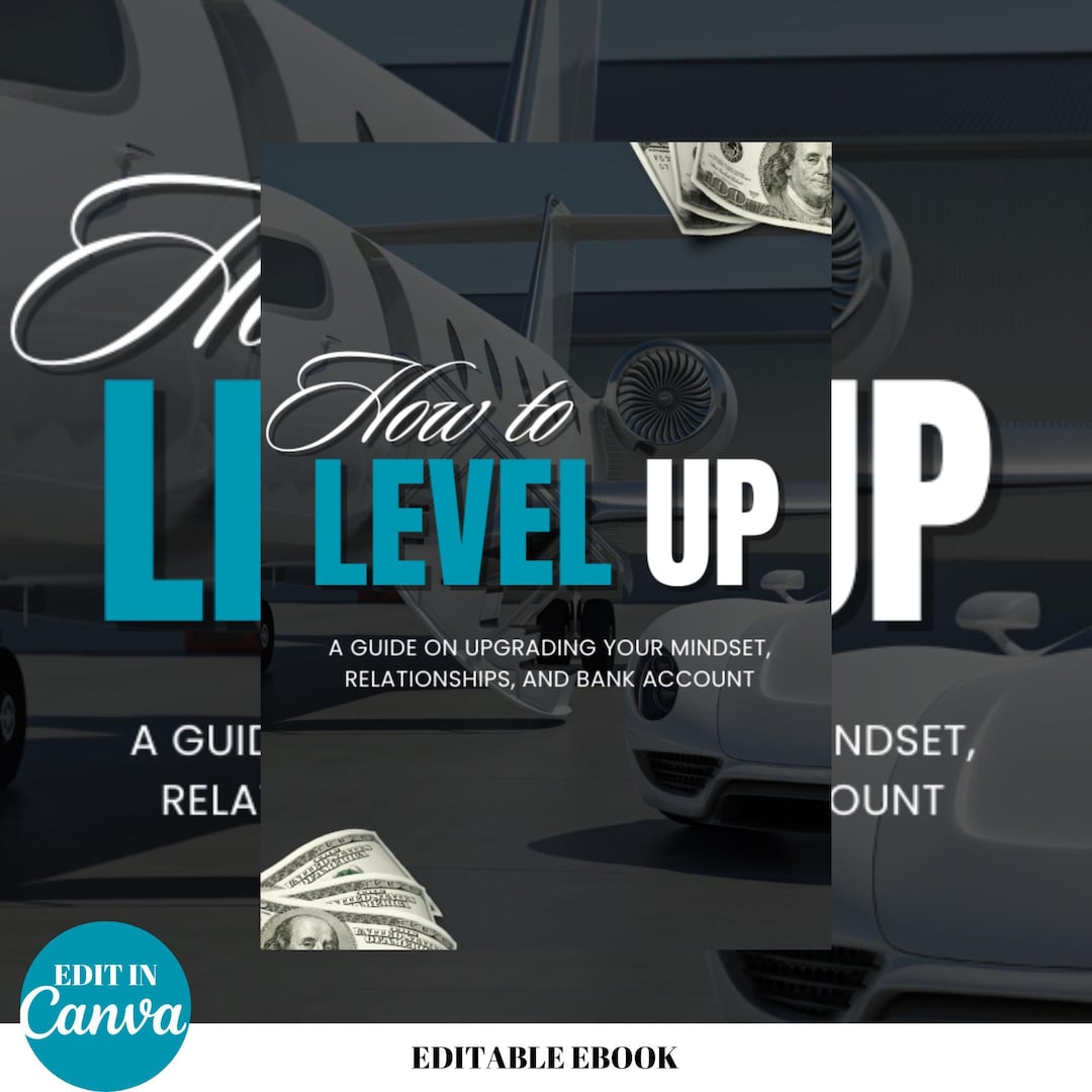 PLR, Level Up, Ebook Template, Done for You, Editable, Canva Template, Plr Ebook, Ebook Cover ...