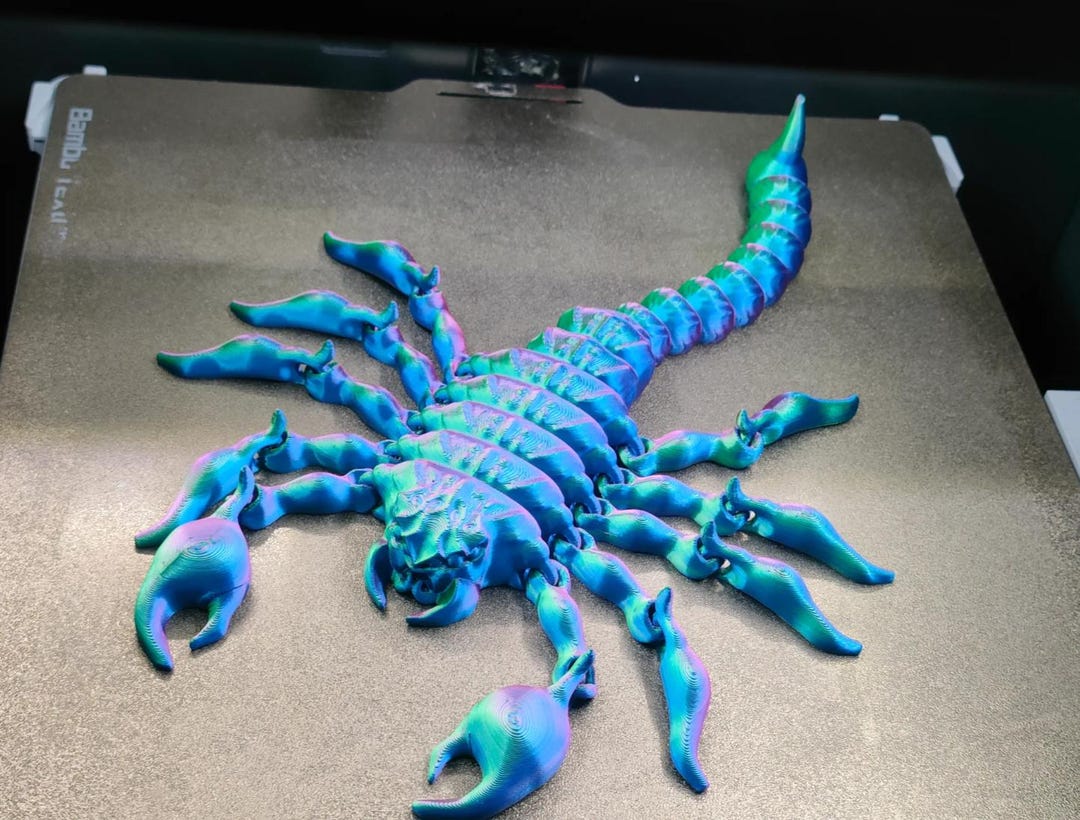 3D Printed Articulated Scorpion or Dragon - Multi-color Available - Etsy
