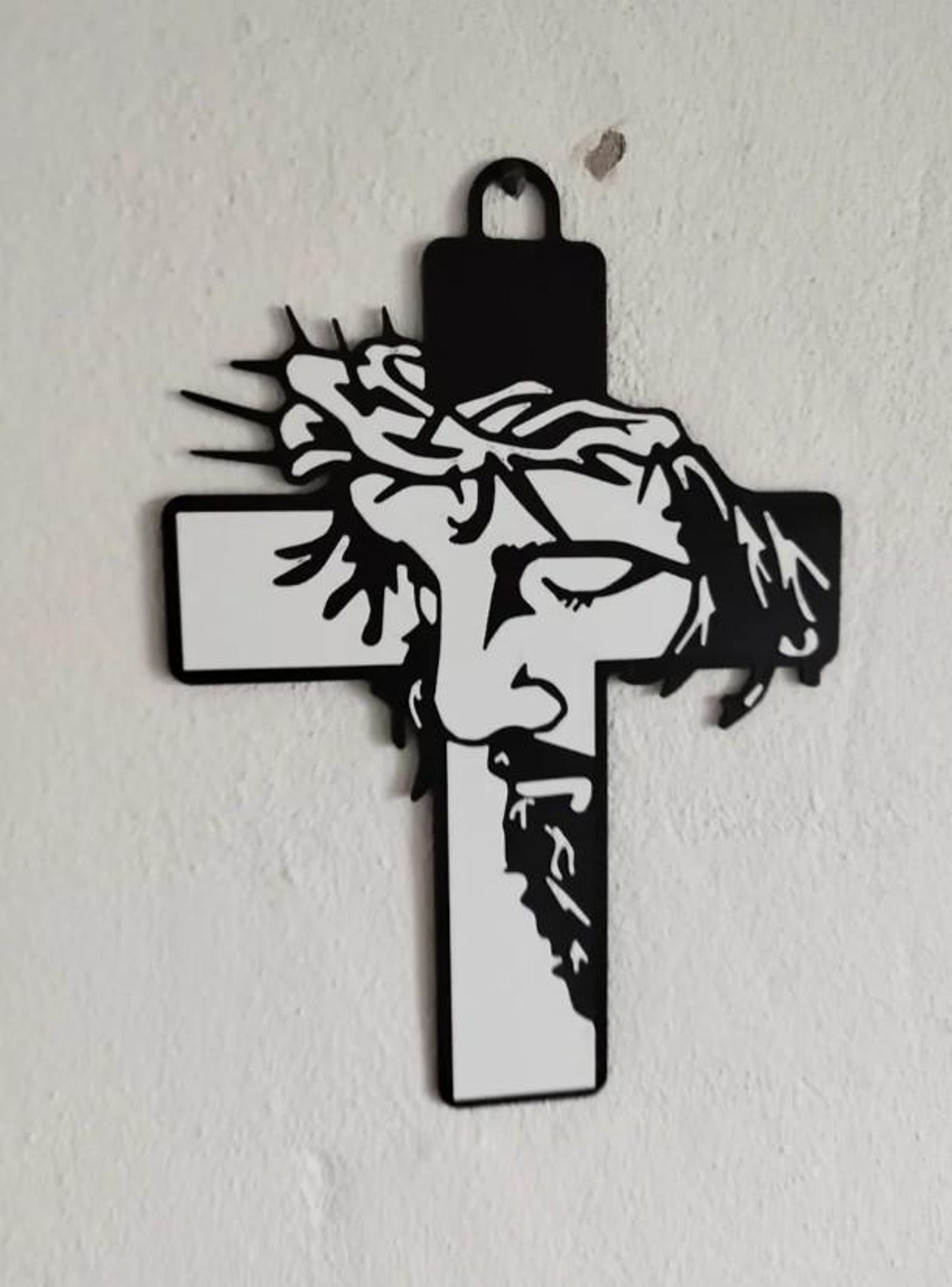 3D Printed Jesus Cross Wall Art - Smaller - Multi-color Available - Etsy