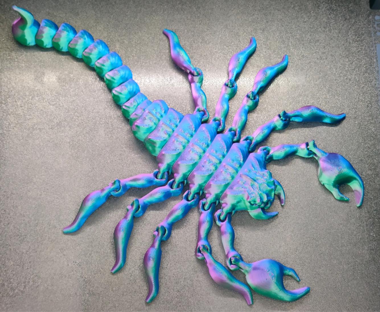 3D Printed Articulated Scorpion or Dragon - Multi-color Available - Etsy
