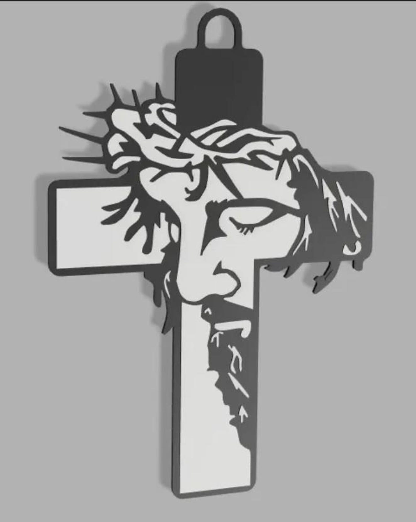 3D Printed Jesus Cross Wall Art - Smaller - Multi-color Available - Etsy