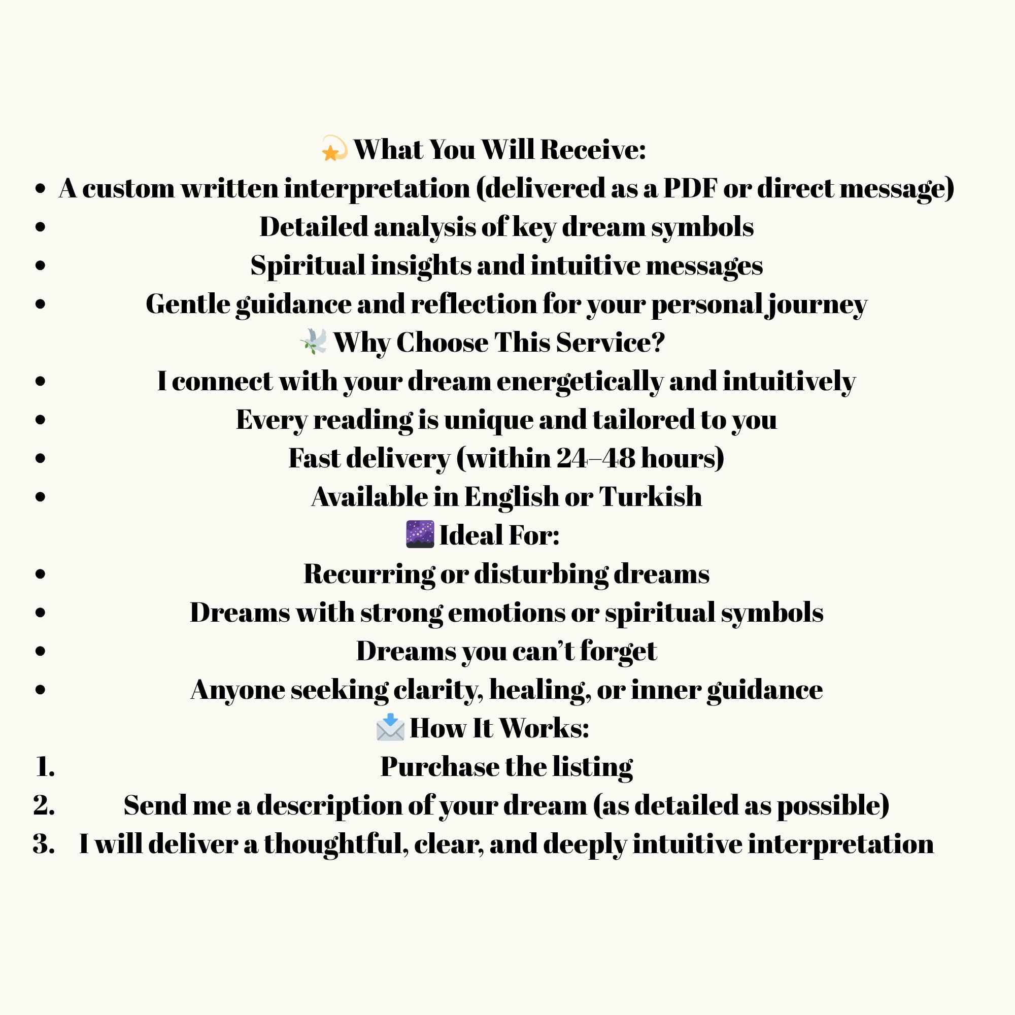 Personalized Dream Interpretation | Spiritual & Intuitive Dream Reading ...
