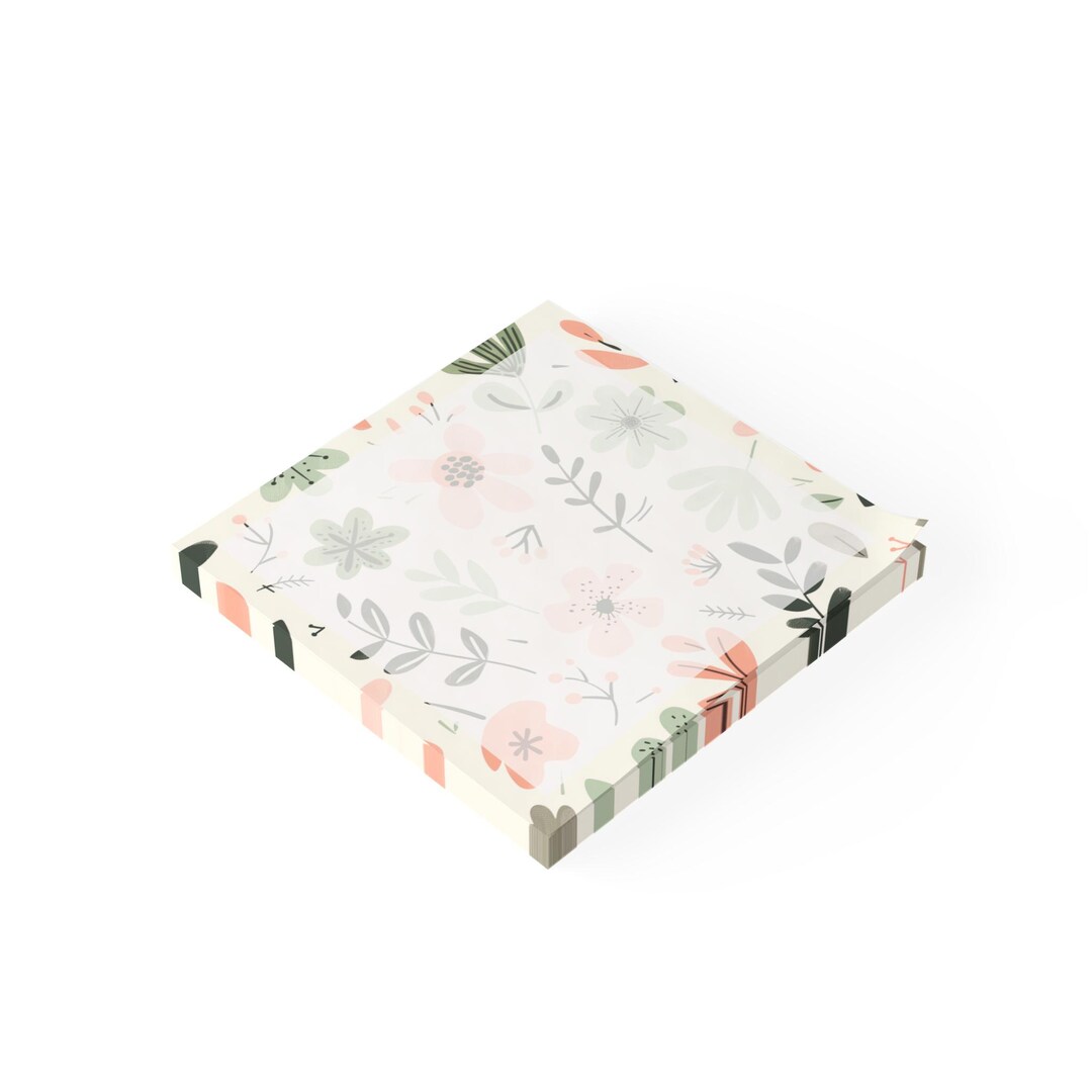 Cute Floral Post-it Notes 3x3 | Soft Spring Botanical Sticky Notes ...