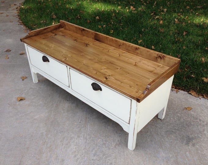 DIY Storage Bench Build Plan: Entryway Bench With Drawers (PDF File) - Etsy