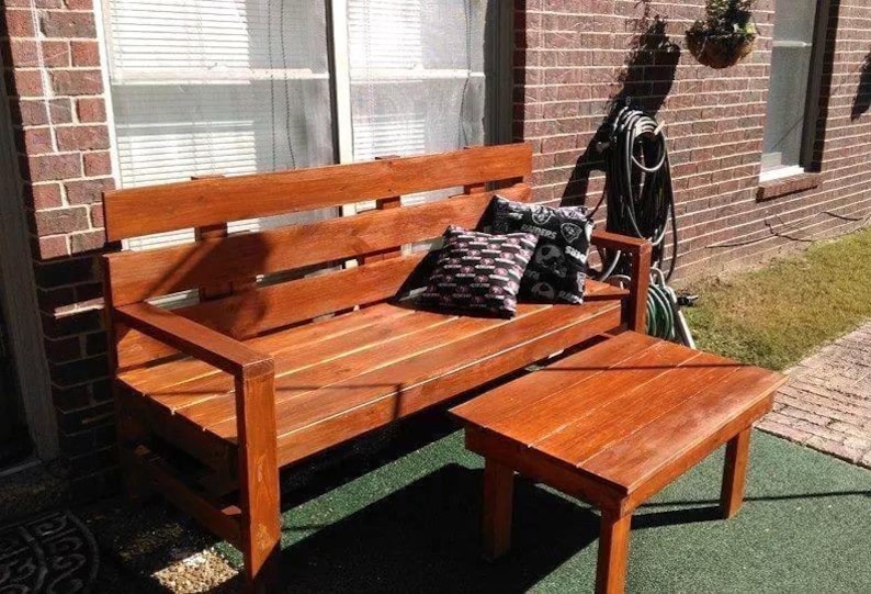 2x4 Wooden Bench Build Plan, Woodworking Plans, Outdoor Bench Plan ...