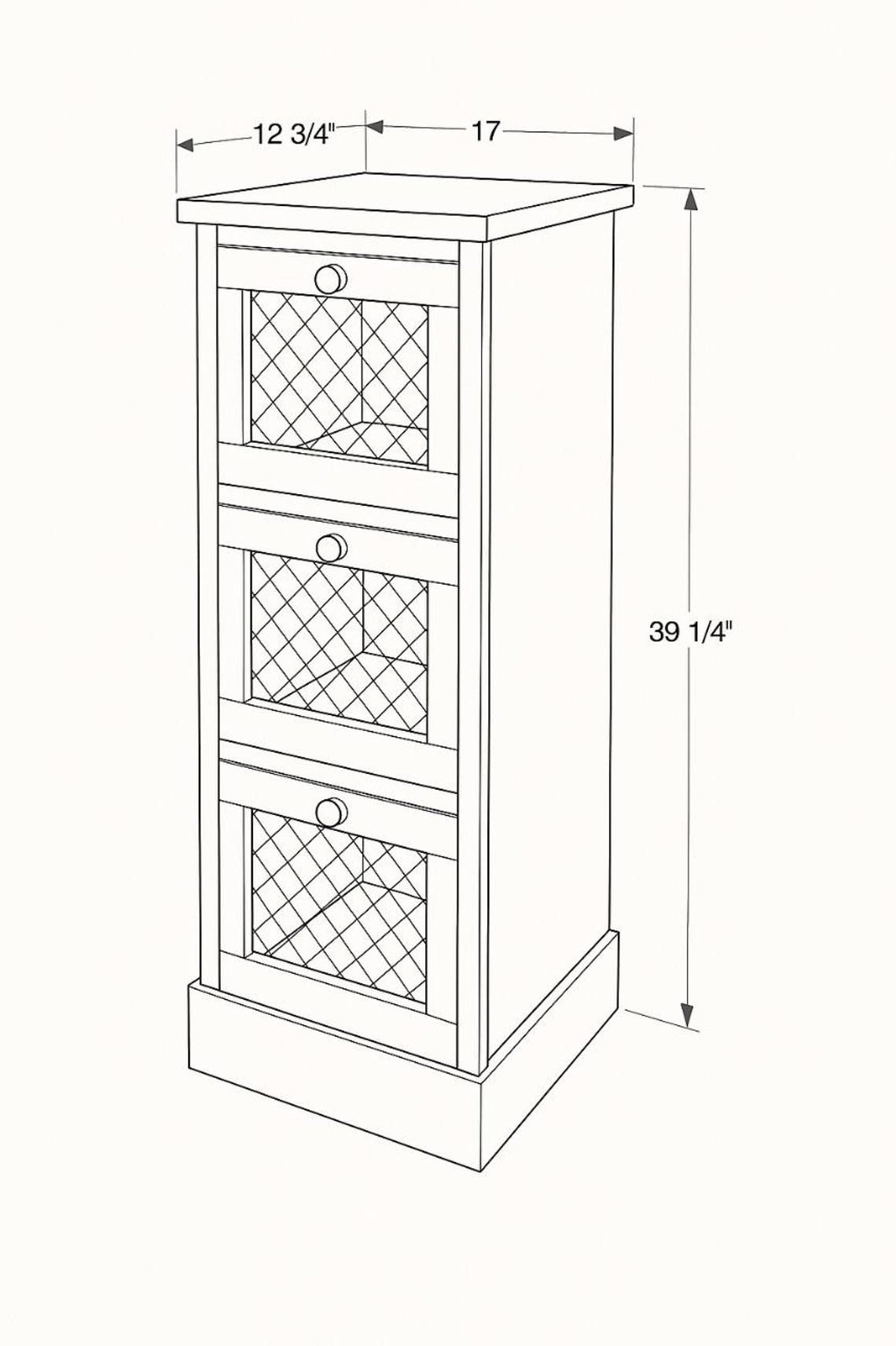 DIY Vegetable Bin Cabinet Plan • Rustic Kitchen Pantry Storage ...