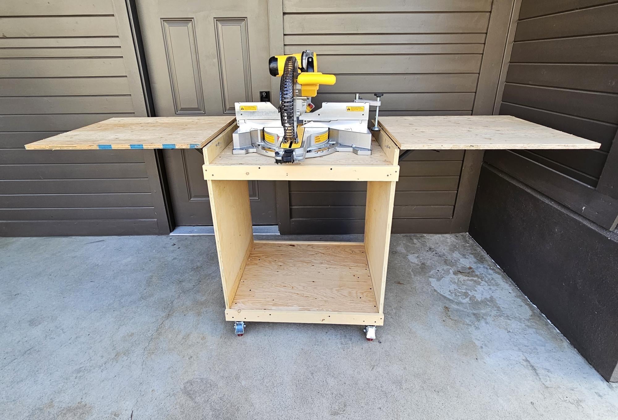 Mobile Miter Saw Table Plans: Rolling DIY Workstation (PDF Download) - Etsy