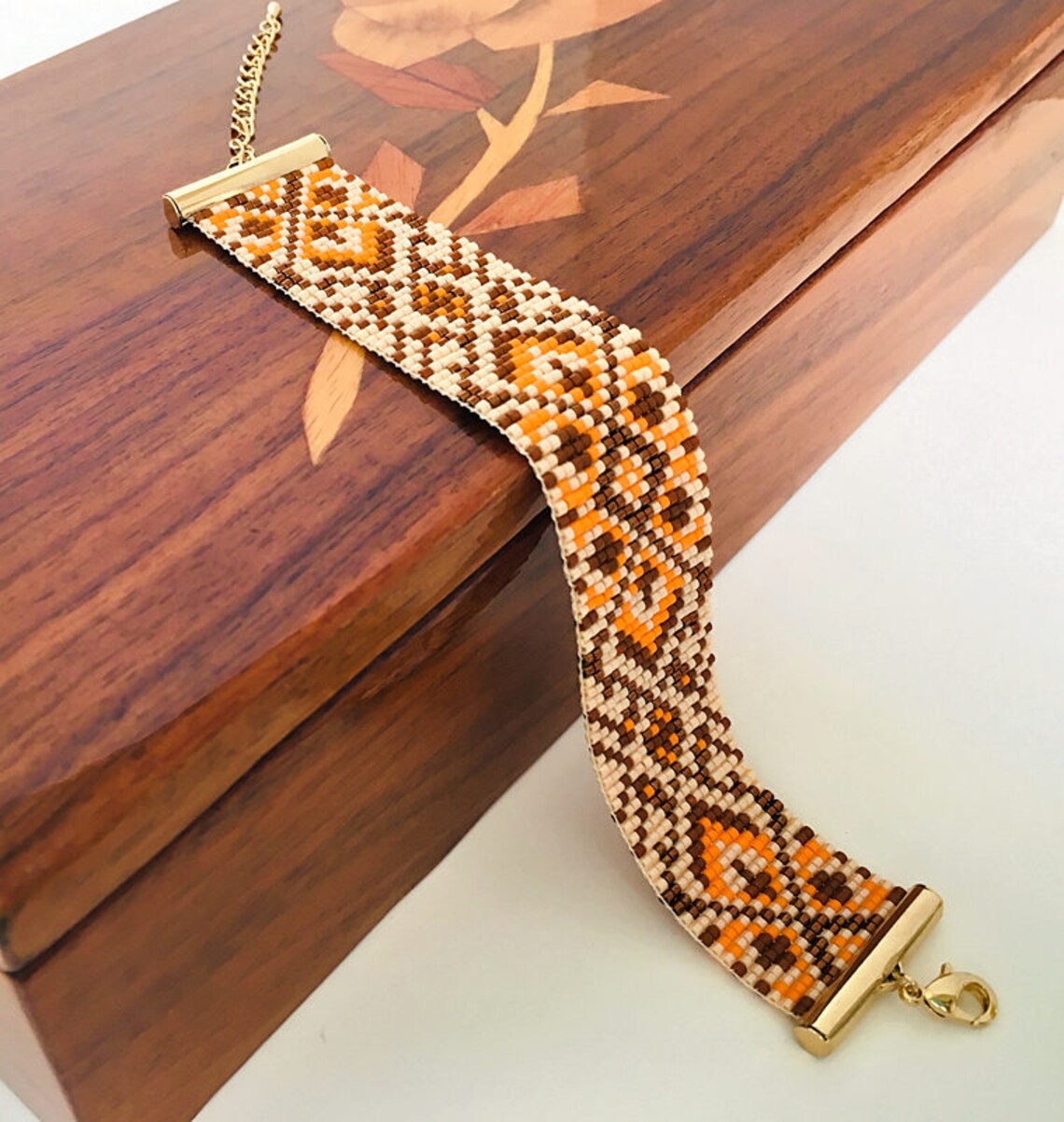 Seed Bead Bracelet Loom Bracelet Ethnic Bracelet Bead - Etsy