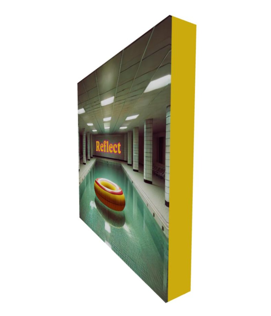 Retro Pool Float ‘reflect’ Canvas Wall Art – Liminal Space Decor ...